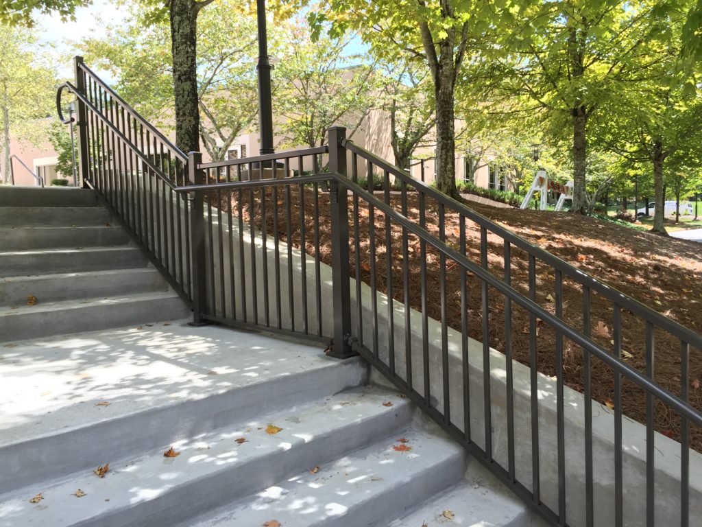 IdealRail - Commercial Handrail - Black - Accurate Fence, Atlanta Fence ...